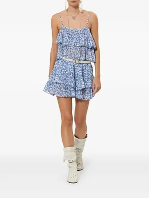 Isabel Marant Étoile Erisa Tiered Floral Print Camisole - Blue