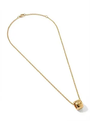 Gucci Gucci 18k Gold GG Pendant Necklace Yellow
