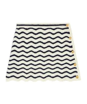 Celine Mini Skirt In Crochet Cotton - Black