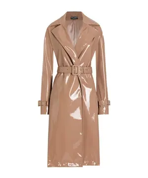 Dolce & Gabbana Belted Faux Leather Coat