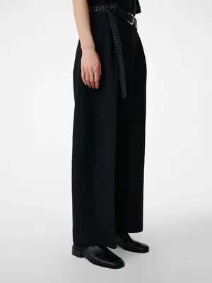 Studio Nicholson Minos Pleated Trousers - Black