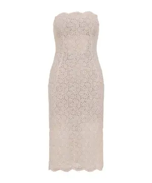 Strapless Lace Midi Cocktail Dresses