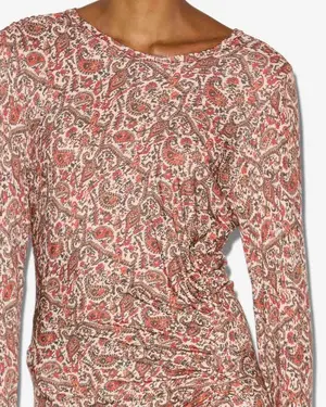 Isabel Marant Étoile Jelina Paisley Print Long Sleeve Dress