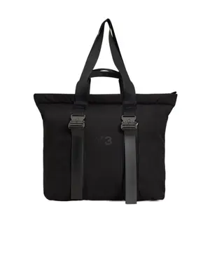 Y3 Buckle Shopper Tote Bag - Black