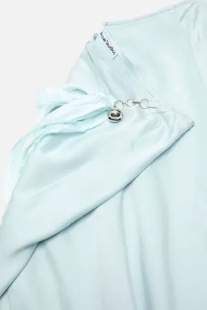 Acne Studios Wrap Skirt With Silver-tone Embellishments