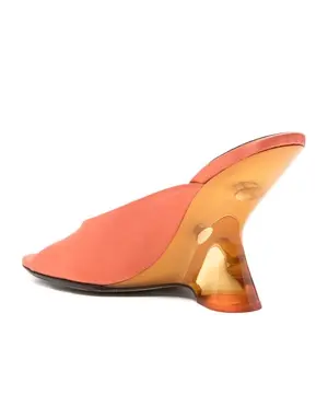 Dries Van Noten Sculptural Wedge Heel Sandals