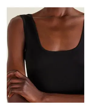 Saint Laurent Sleeveless Square Neck Mini Dress