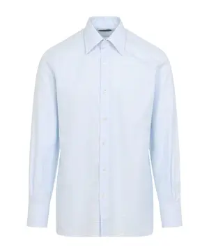 TOM FORD Long Sleeve Buttoned Shirt - Blue