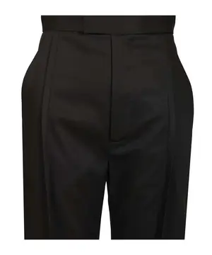 VIVIENNE WESTWOOD Pleated Flared Trousers - Black