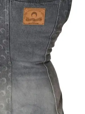 MARINE SERRE Fitted Denim Mini Dress