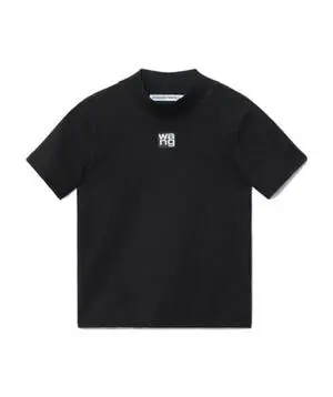 Alexander Wang Mock Neck Short Sleeve T-shirt