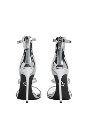 Dsquared2 Heeled Sandals With Stiletto Heel And Zip Closure