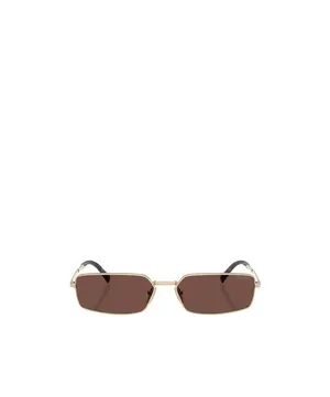 Prada Rectangular Frame Sunglasses - Faint Golden