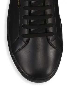 Saint Laurent Andy Lace-up Sneakers - Black