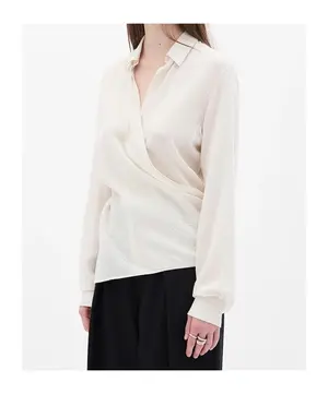 ANN DEMEULEMEESTER Alba Tie Wrap Shirt - Chalk White
