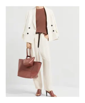 Brunello Cucinelli Sparkling Detail Long Sleeve Sweater