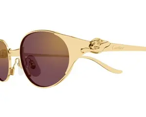 Cartier Oval Frame Sunglasses - Gold