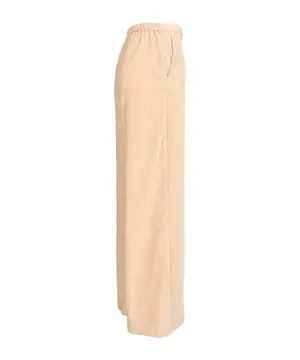 FORTE_FORTE High-waisted Velvet Wide Leg Pants