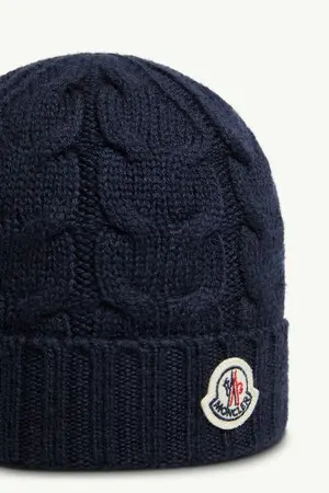 Moncler Logo Patch Beanie