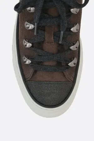 Brunello Cucinelli Low-top Sneakers With Fur Trim