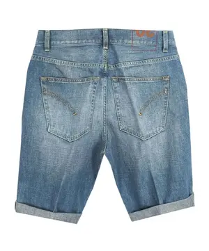 DONDUP Logo Detail Denim Shorts