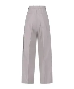 JIL SANDER Tailored Straight Leg Trousers - Gray