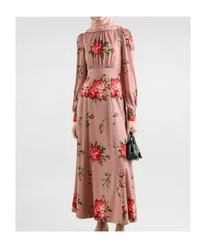 Dolce & Gabbana Floral Print Midi Dress
