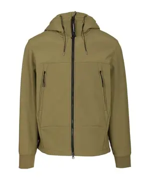 C.P. COMPANY Goggle Hooded Jacket - Green
