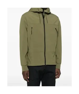 C.P. COMPANY Goggle Hooded Jacket - Green