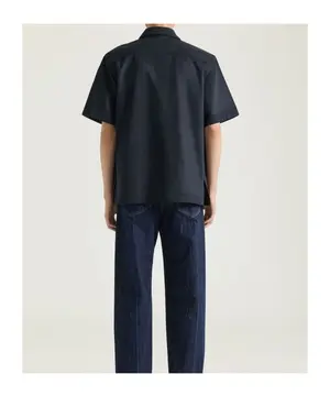 Givenchy Paris Signature Embroidered Short-sleeved Shirt - Black