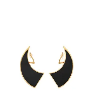 ALAÏA Alaia Edge Earrings In Leather