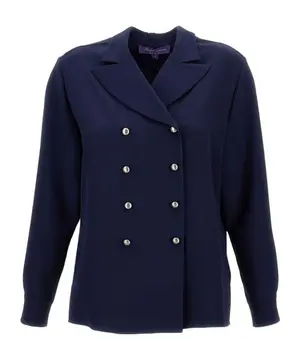 Ralph Lauren Double-breasted Tailored Shirt - Black