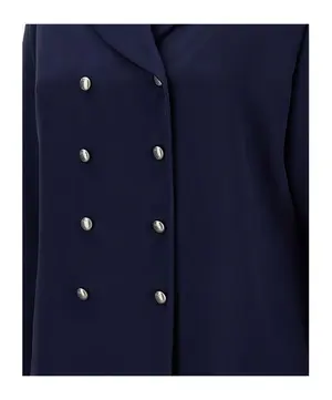 Ralph Lauren Double-breasted Tailored Shirt - Black