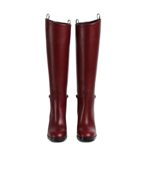 Gucci Slim Horsebit Boots - Red