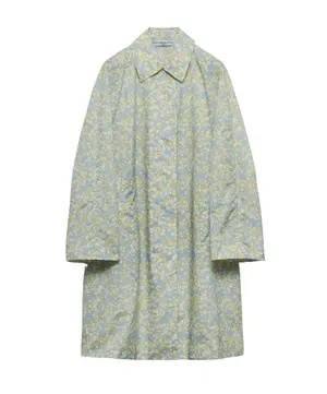 Prada Floral-printed Long-sleeved Coat