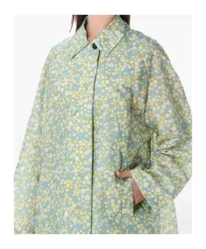 Prada Floral-printed Long-sleeved Coat
