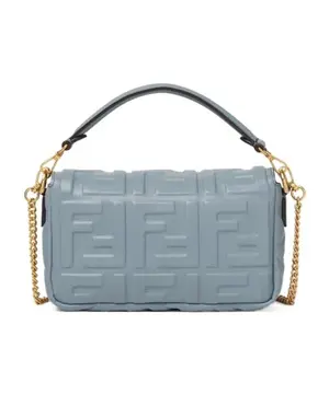 Fendi Baguette Ff Embossed Mini Shoulder Bag