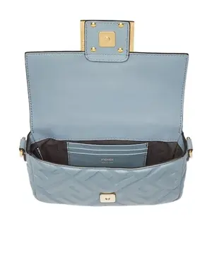 Fendi Baguette Ff Embossed Mini Shoulder Bag