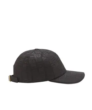FERRAGAMO Gancini Letter Pattern Baseball Cap