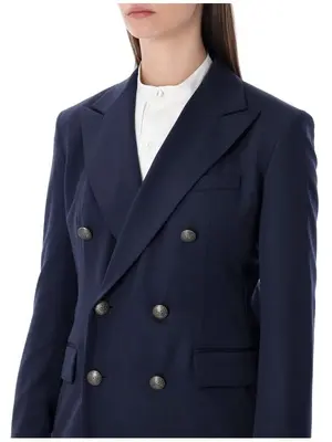 Ralph Lauren Ramona Double-breasted Wool Blazer