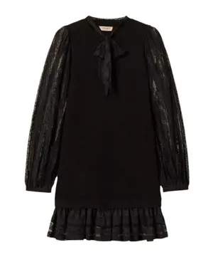 TWINSET Lace Sleeve Mini Dress - No