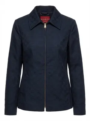 Gucci Monogrammed Zip-up Jacket
