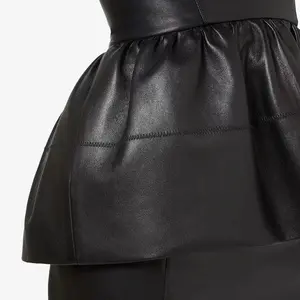 Fendi Strapless Peplum Midi Dress