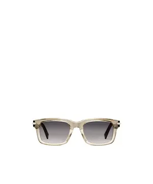 Dior Full Rim Rectangle Sunglasses With Tinted Lenses - Gray