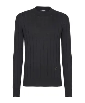 Balmain Knit Pb Jumper - Black