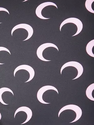 MARINE SERRE Crescent Moon Print Long Sleeve Top