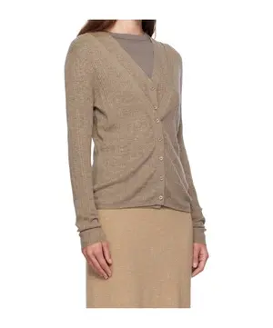 LISA YANG Rib-knit Cashmere Cardigan