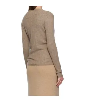 LISA YANG Rib-knit Cashmere Cardigan