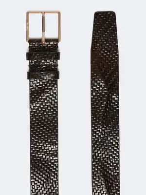 Max Mara Braided Belt - Black