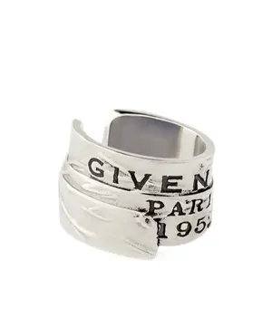 Givenchy Givenchy Paris 1952 Tape Earcuff In Silver-Tone Metal Silver